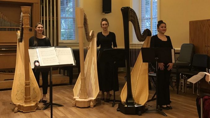 Harp ensemble is composed of five women who are committed to their ...