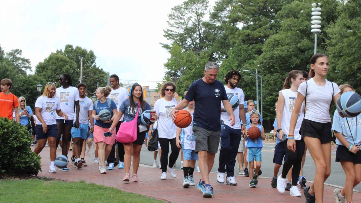 Dribbling across campus, UNC athletes help raise $65,000 for cancer ...